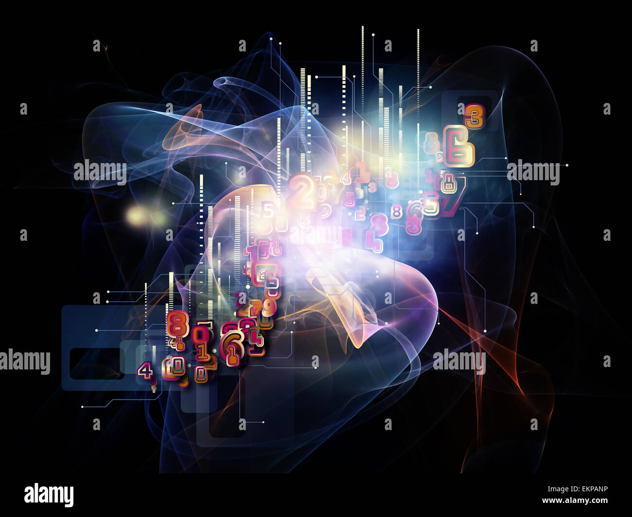 Visualization of Digital Cloud Technology Stock Photo - Alamy