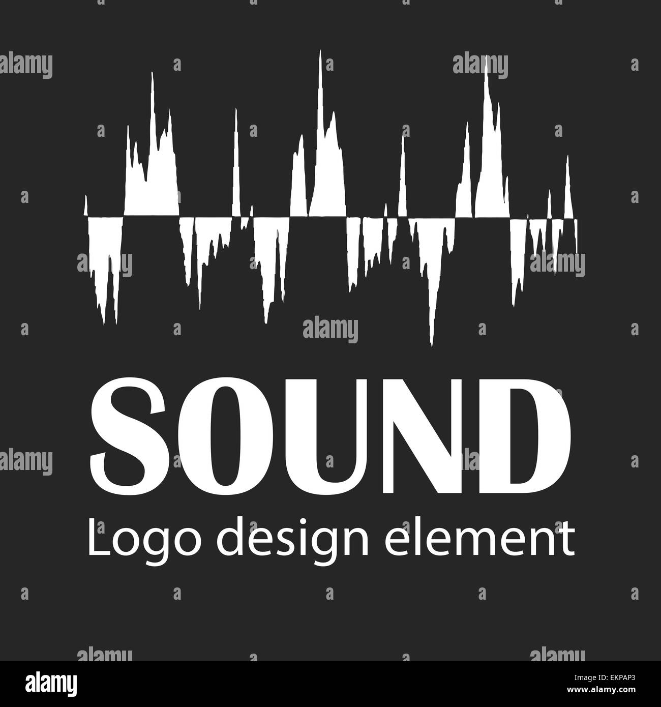 Black and white waveform Stock Photo - Alamy