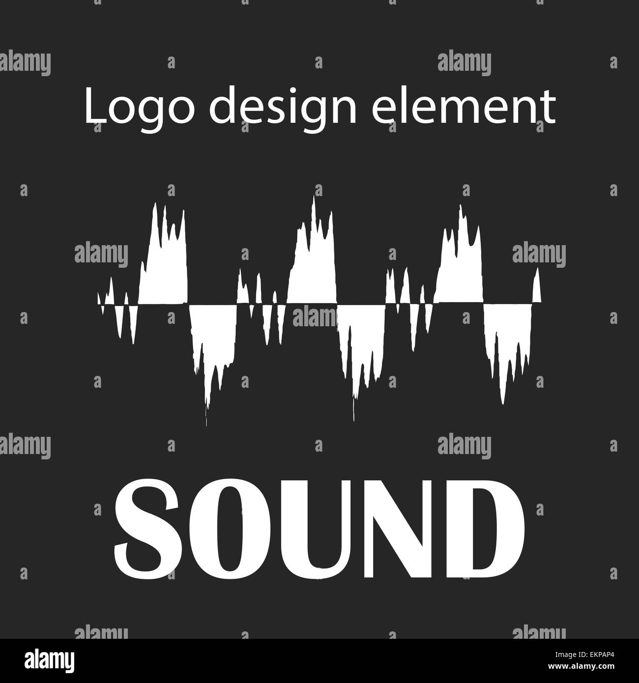 Black and white waveform Stock Photo - Alamy