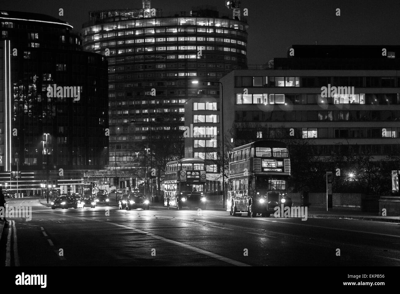 The iconic RTL London Bus on Westminster Bridge Stock Photo - Alamy