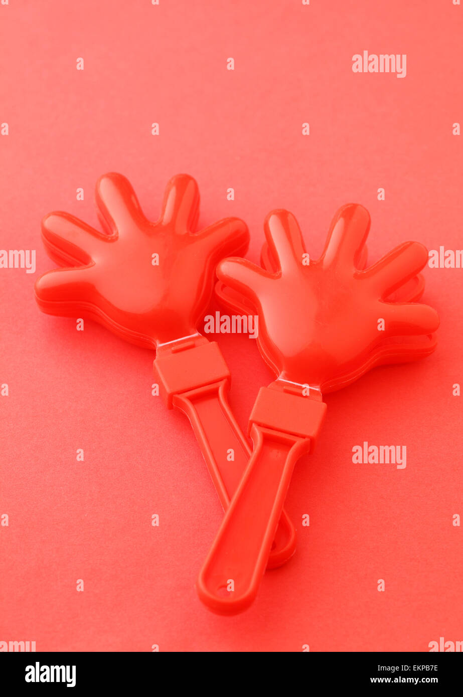 Cheering clap hand tool Stock Photo - Alamy