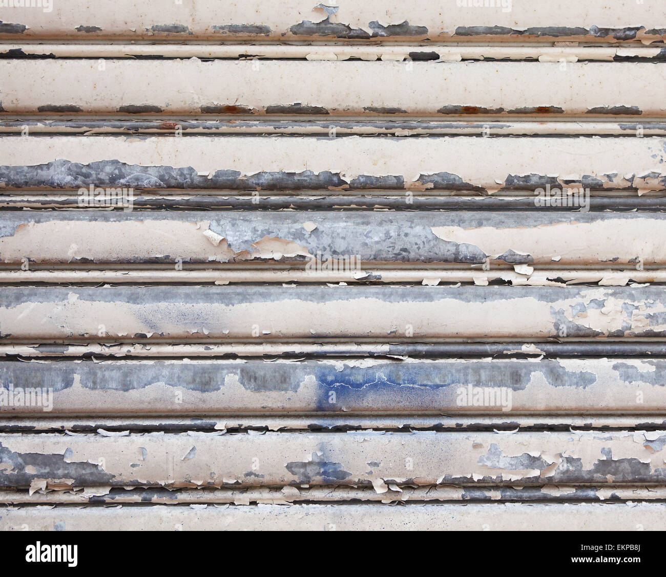 Cracked roller shutter Stock Photo - Alamy