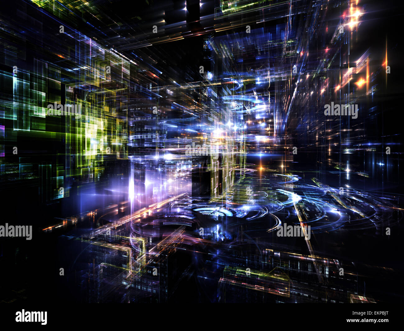 Fractal World Visualization Stock Photo - Alamy