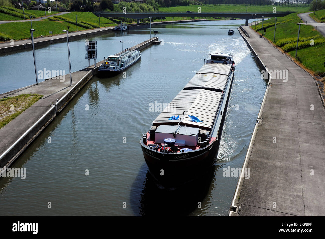 Strepy-Thieu boat lift,canal du Centre,near Binche,Belgium Stock Photo ...