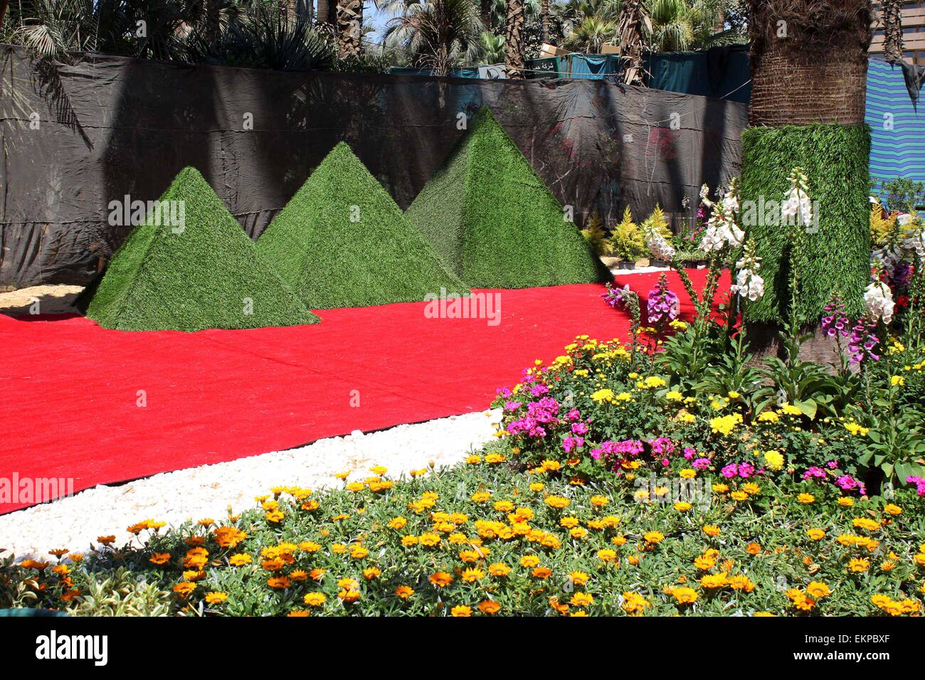 Cairo, Egypt. 13th Apr, 2015. A general view shows the spring flower ...