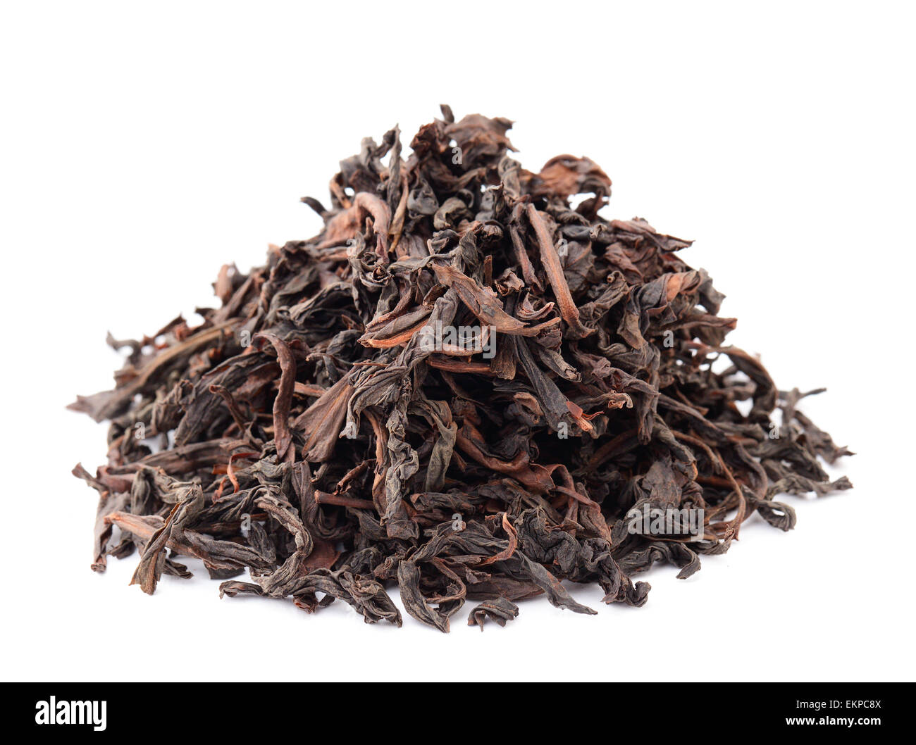Chinese black tea isolated on white background Stock Photo - Alamy