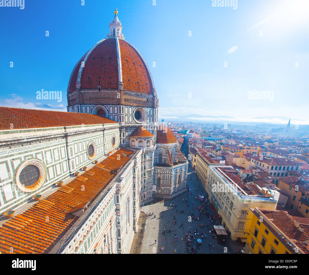 Cathedral of santa maria del fiore duomo in florence hi-res stock ...