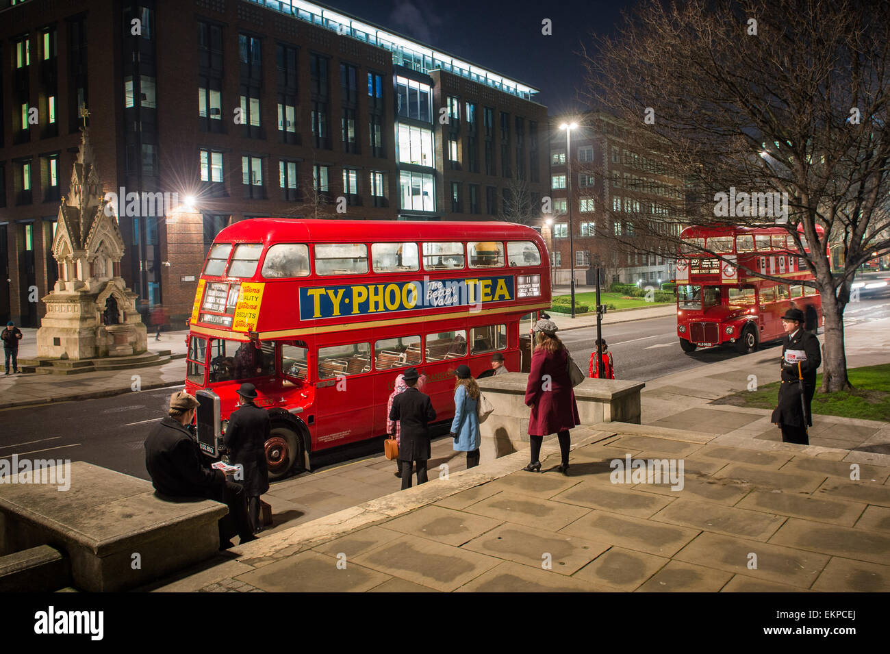 RTL Routemaster Buses in London St Pauls Stock Photo - Alamy