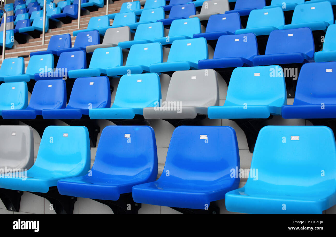 Seats in stadium Stock Photo - Alamy