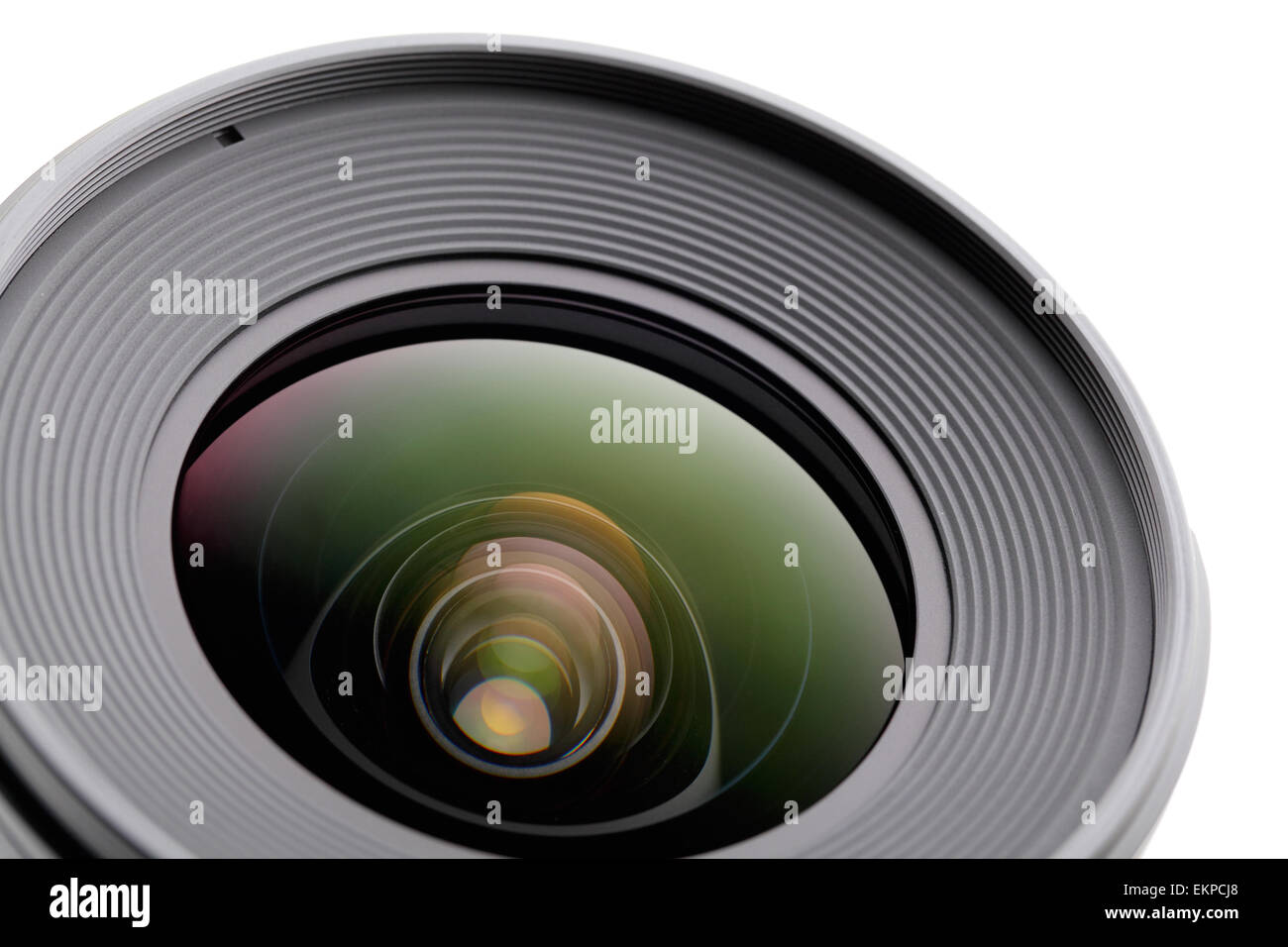 Camera lense over white background Stock Photo - Alamy