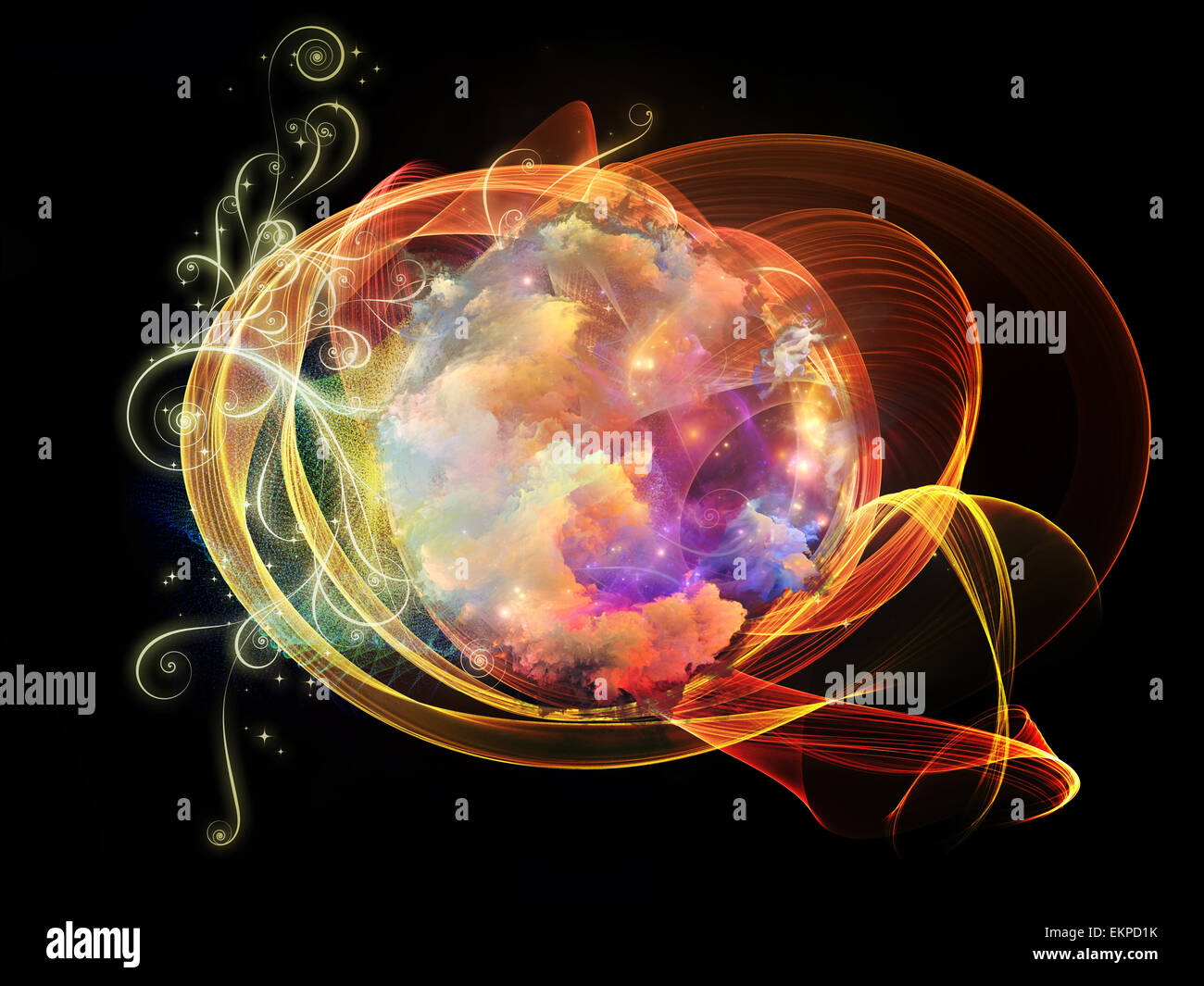Unfolding of Design Nebulae Stock Photo - Alamy