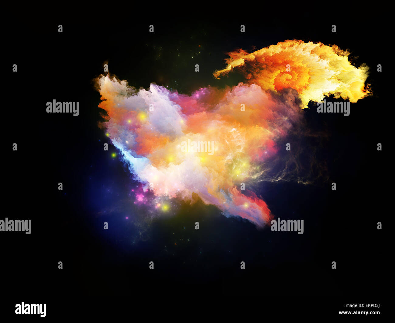 Colorful Design Nebulae Stock Photo - Alamy