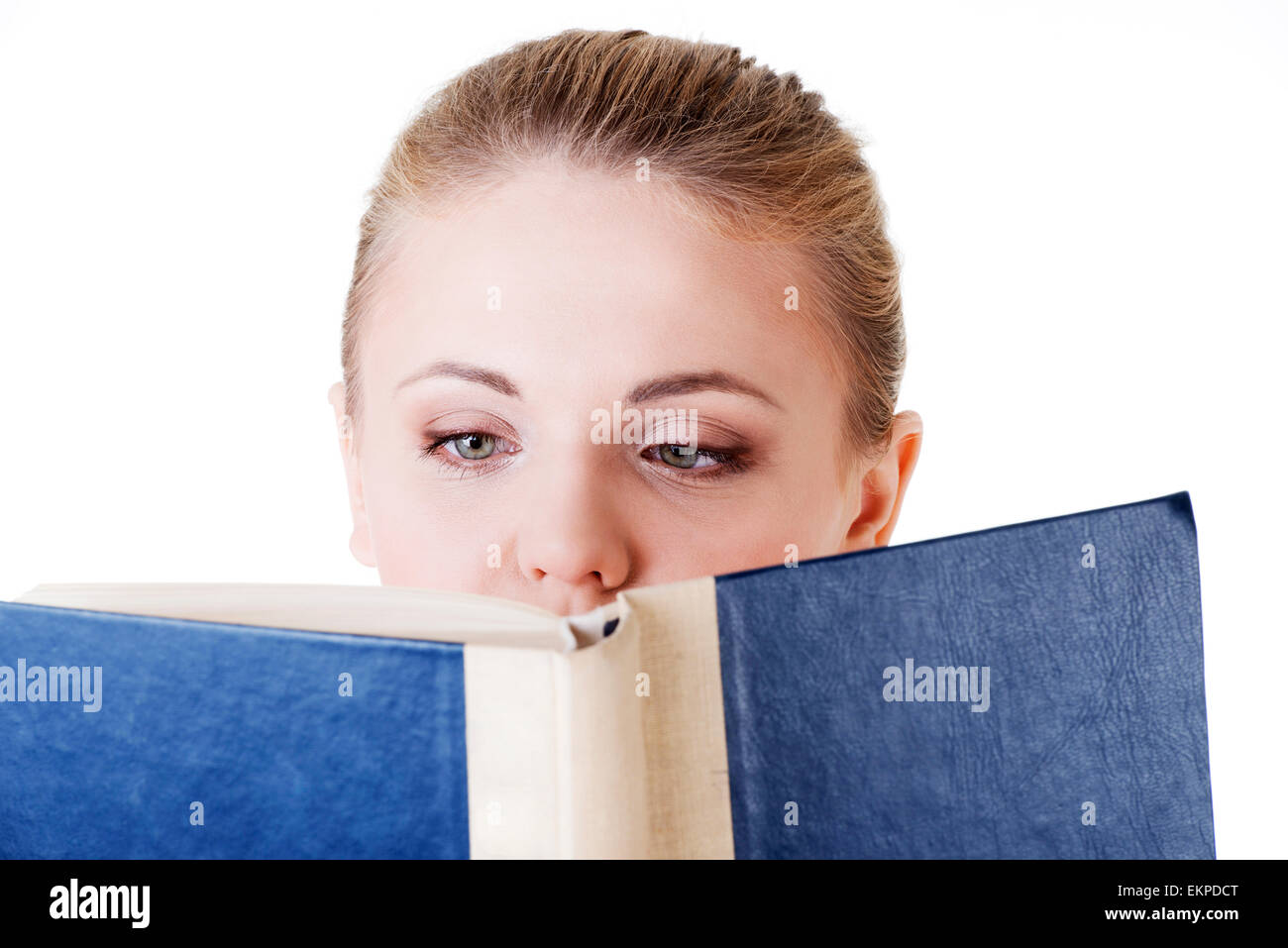Girl reading a book Stock Photo - Alamy
