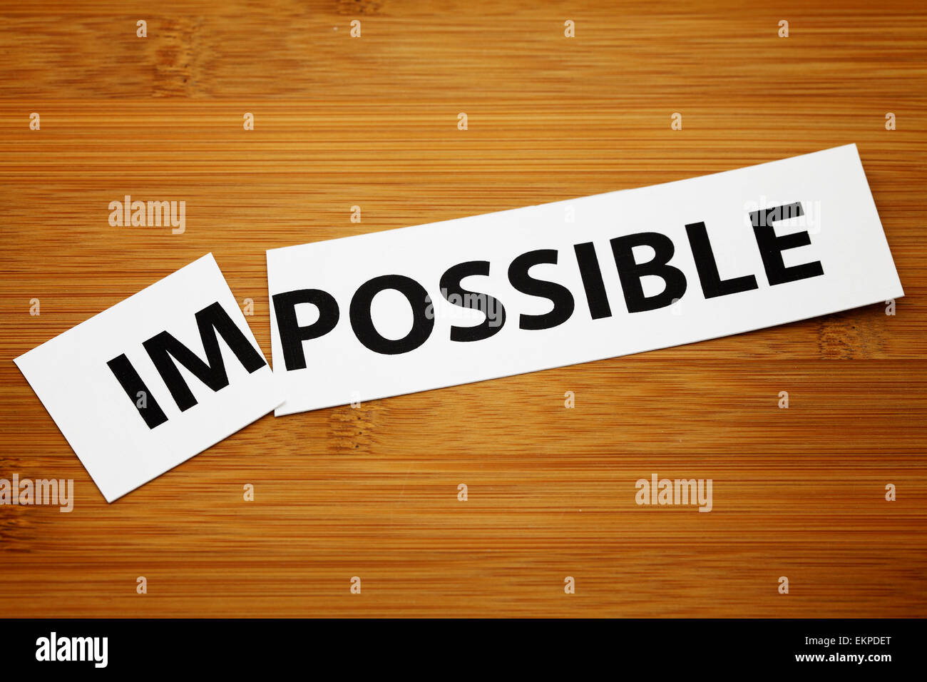 Impossible change to possible Stock Photo - Alamy