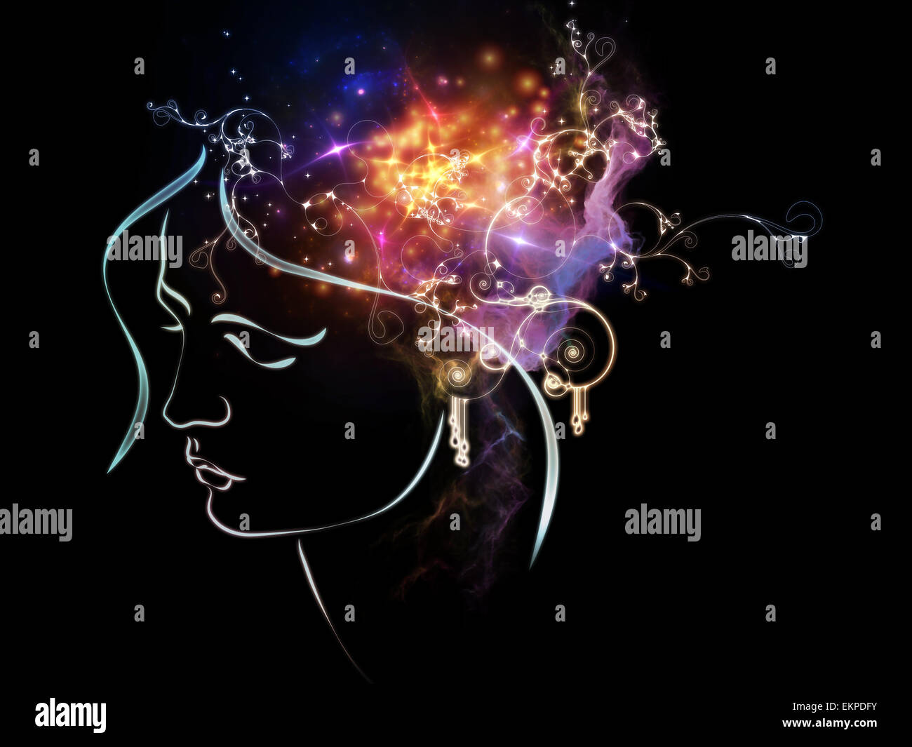 Propagation of Inner Thoughts Stock Photo - Alamy