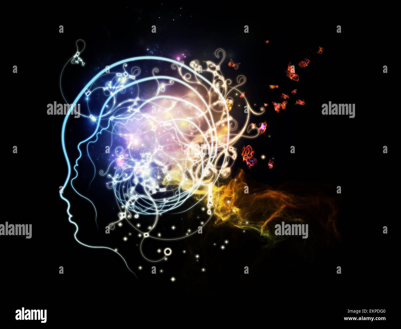 Propagation of Inner Thoughts Stock Photo - Alamy