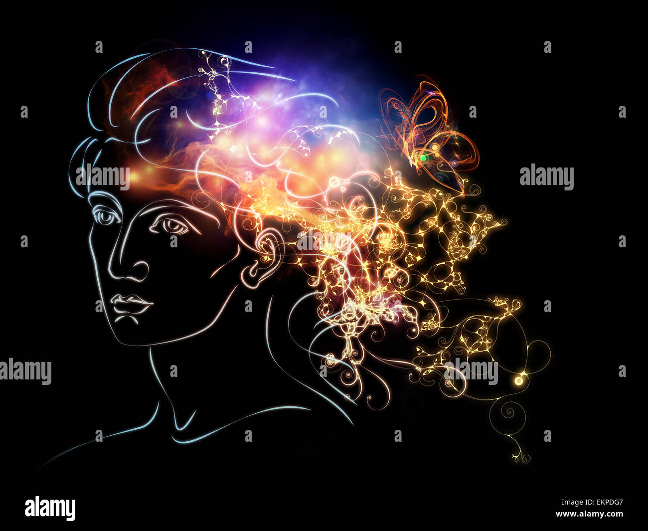 Propagation of Inner Thoughts Stock Photo - Alamy