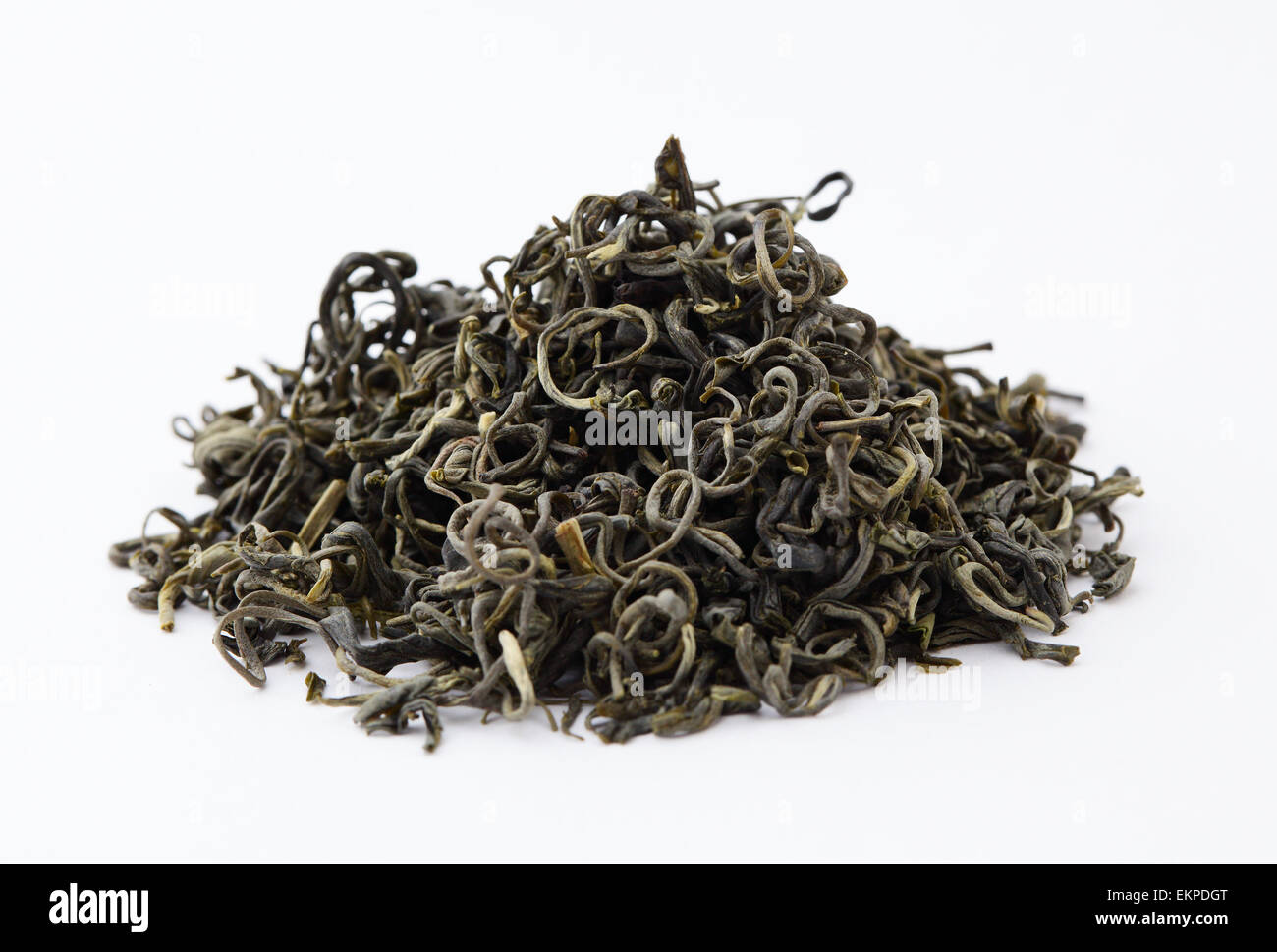 Chinese green tea isolated on white background Stock Photo - Alamy