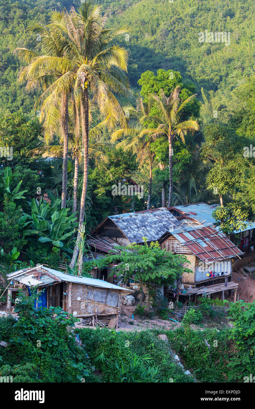 Village in Laos Stock Photo - Alamy