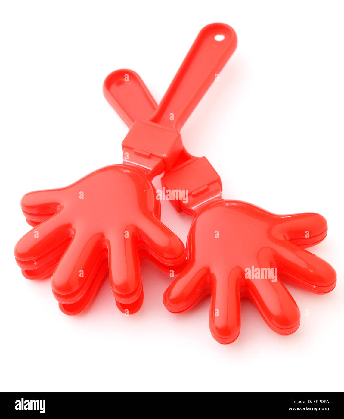 Cheering clap hand tool isolated on white background Stock Photo - Alamy