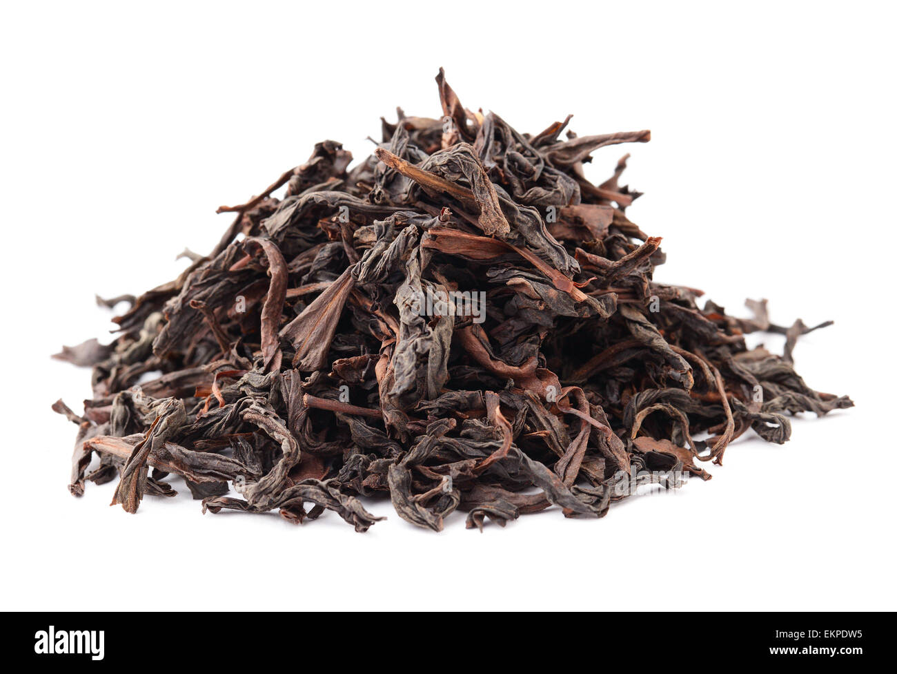 Chinese black tea isolated on white background Stock Photo - Alamy