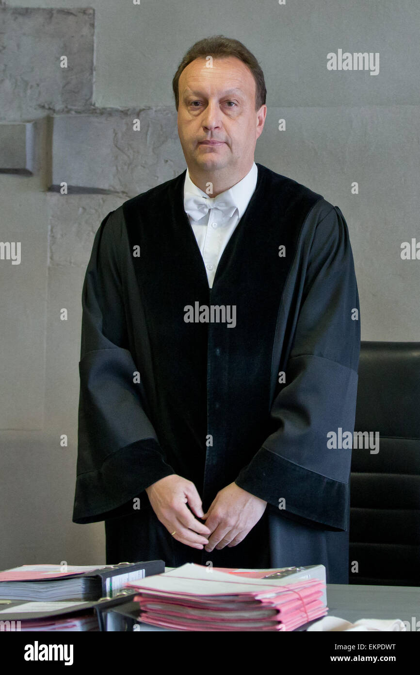 Ansbach, Germany. 13th Apr, 2015. Chief judge in the trial on the ...