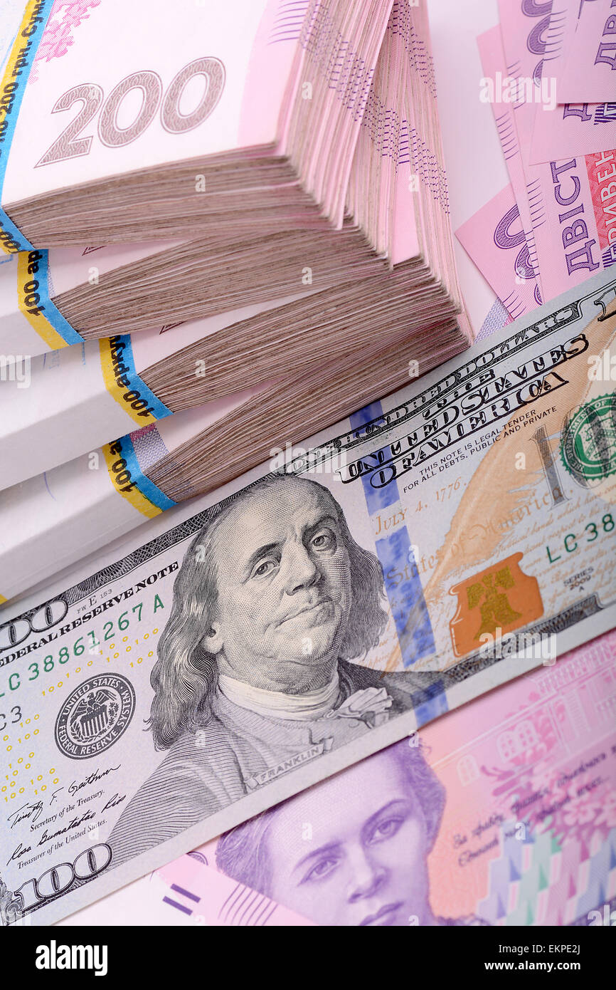 Ukrainian currency exchange dollars hi-res stock photography and images ...
