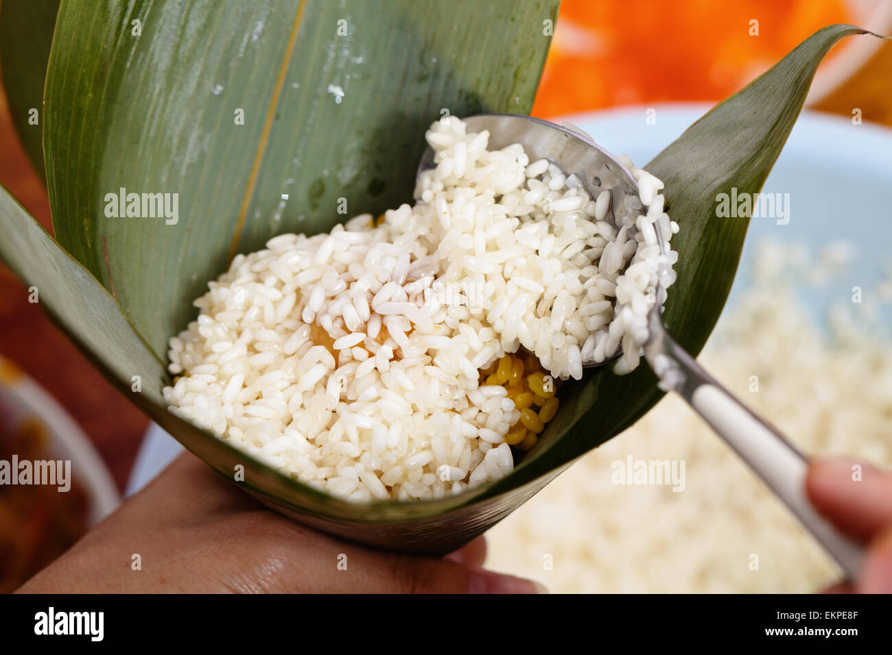Traditional rice process hi-res stock photography and images - Alamy