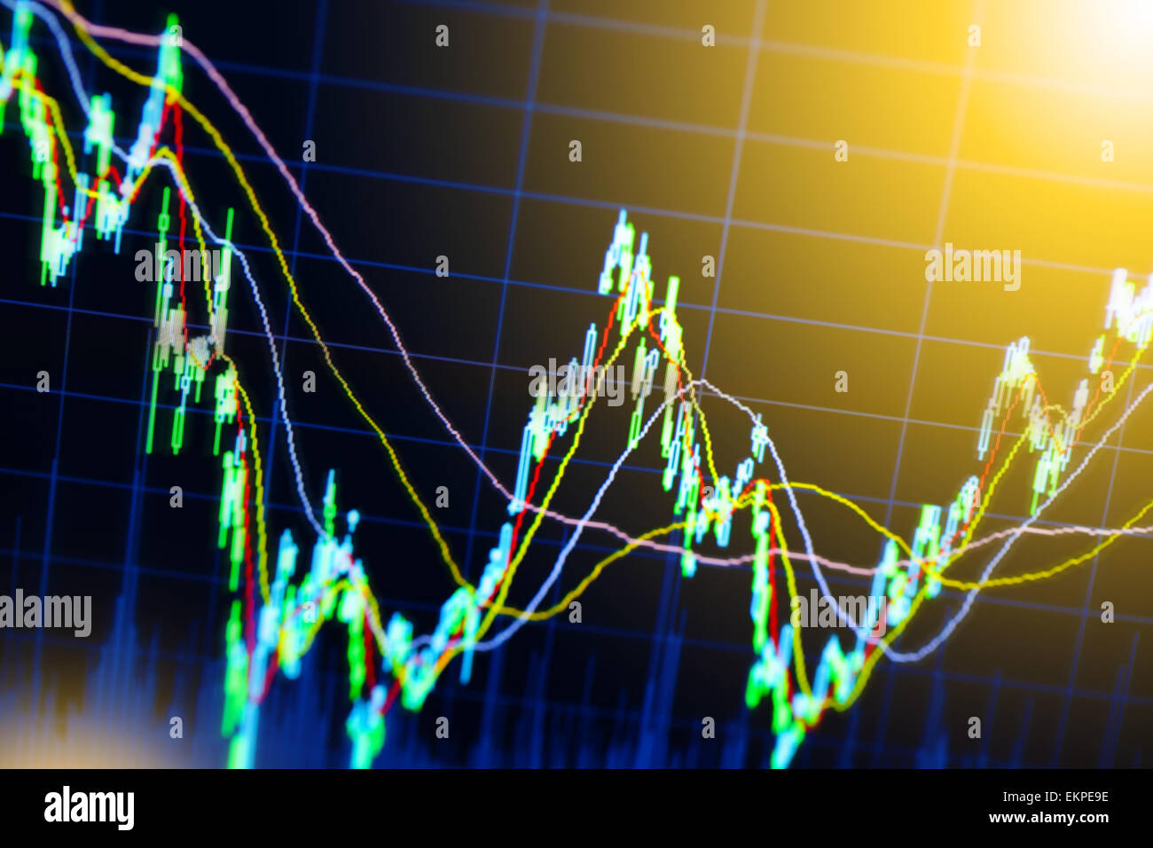 Stock market graph Stock Photo - Alamy