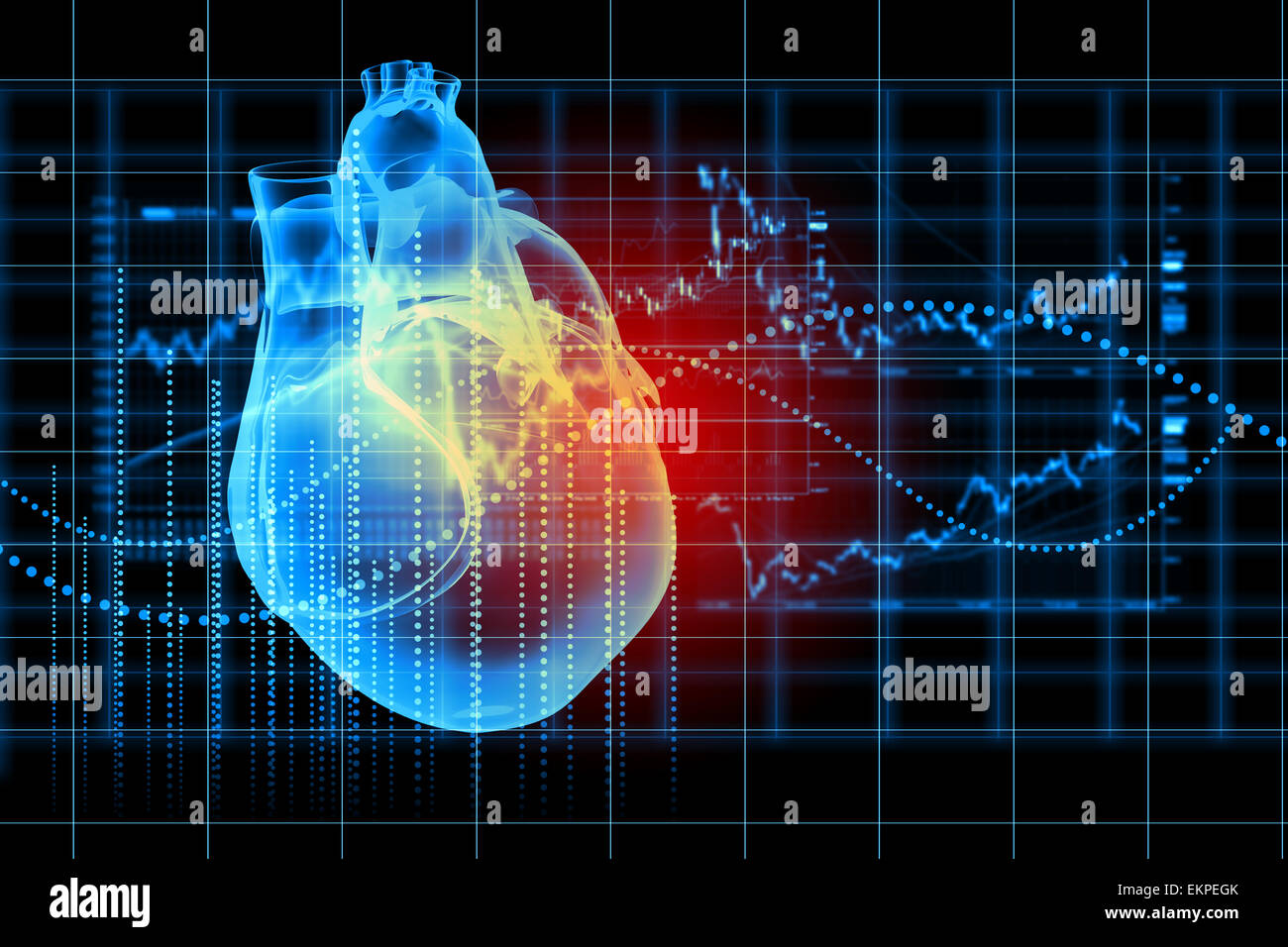 Human heart beats Stock Photo - Alamy