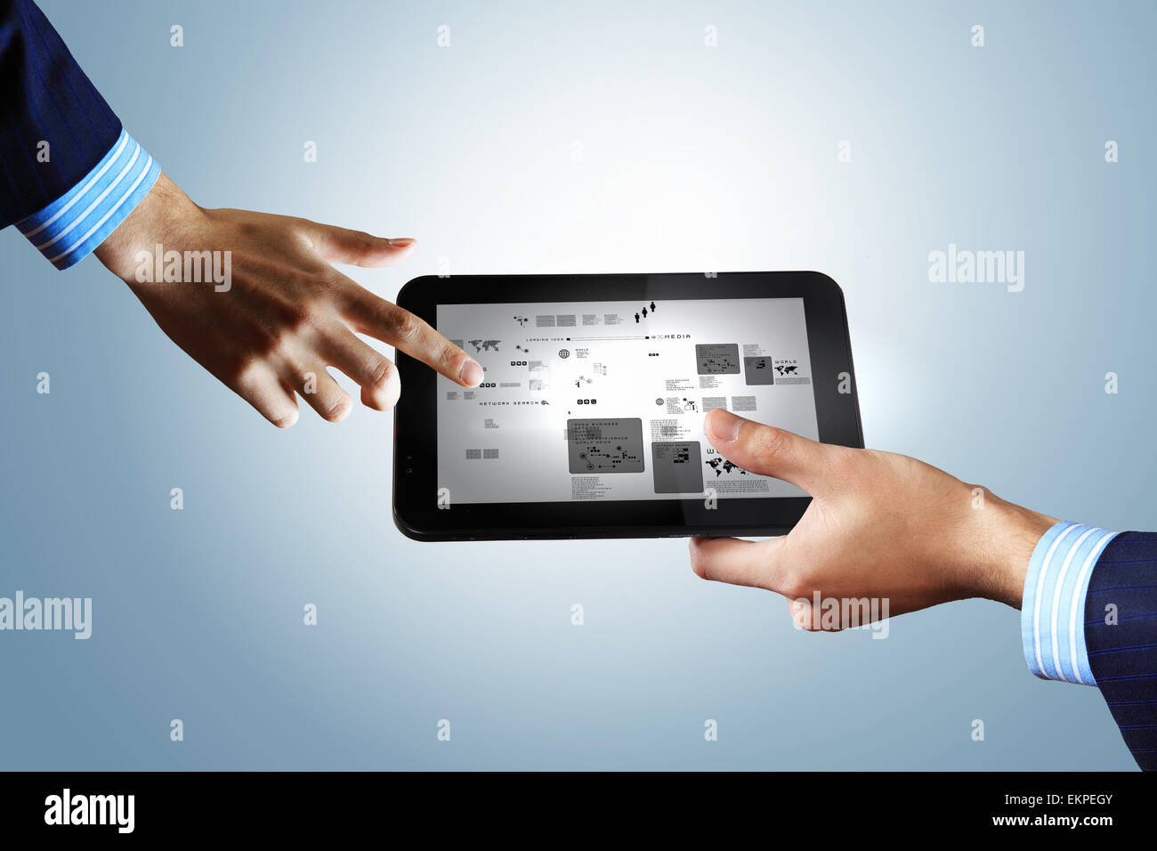 Modern computer technology in business Stock Photo - Alamy
