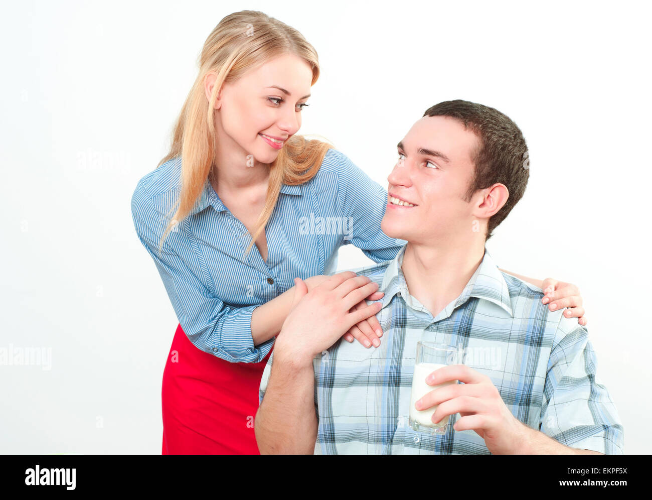 wife gives her husband a meal Stock Photo - Alamy wife gives her husband a meal Stock Photo - Alamy