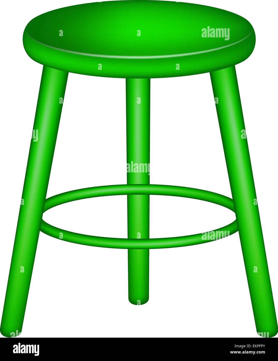 Retro old green chair Stock Vector Images - Alamy