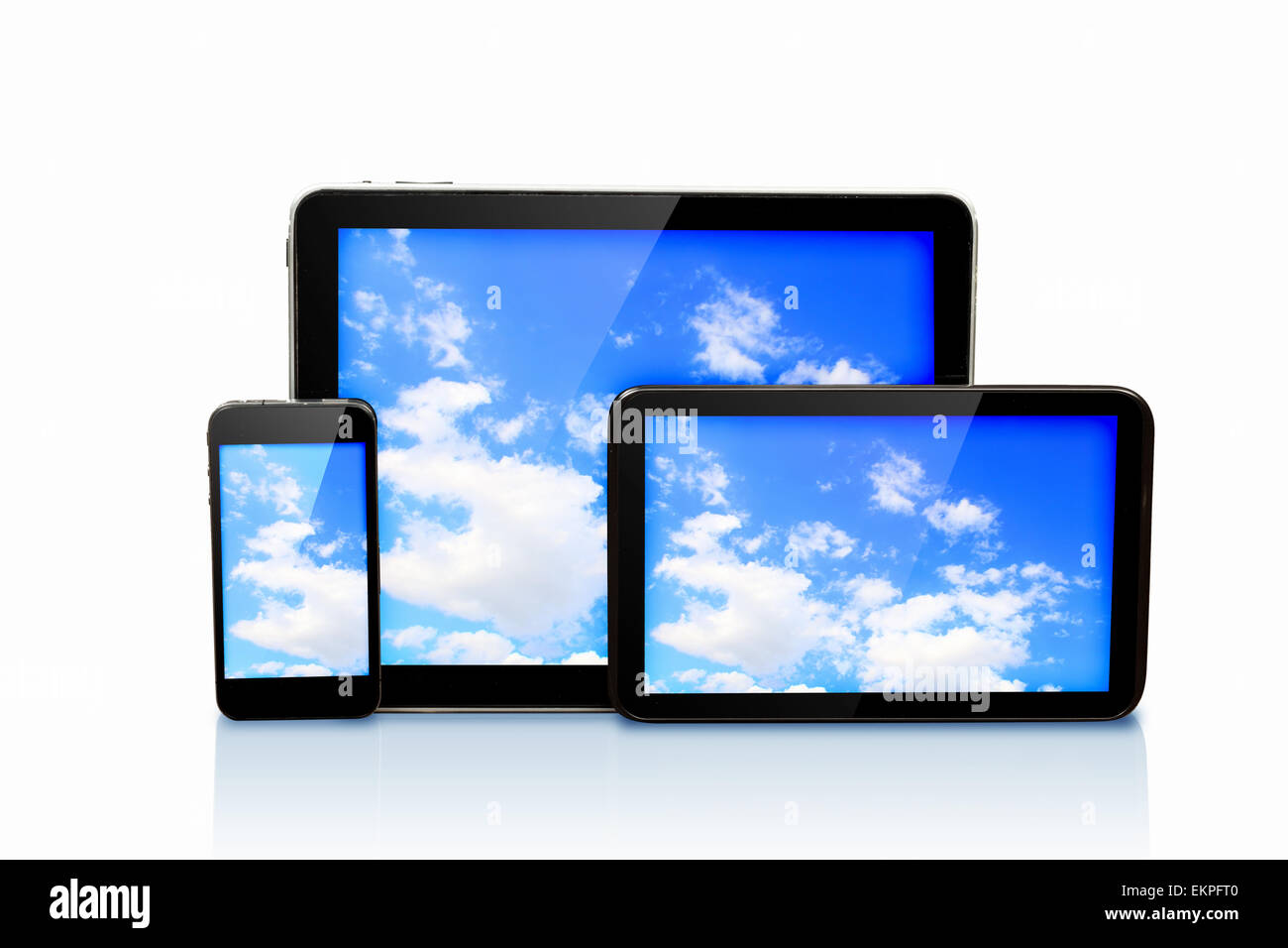 Computer devices set hi-res stock photography and images - Alamy