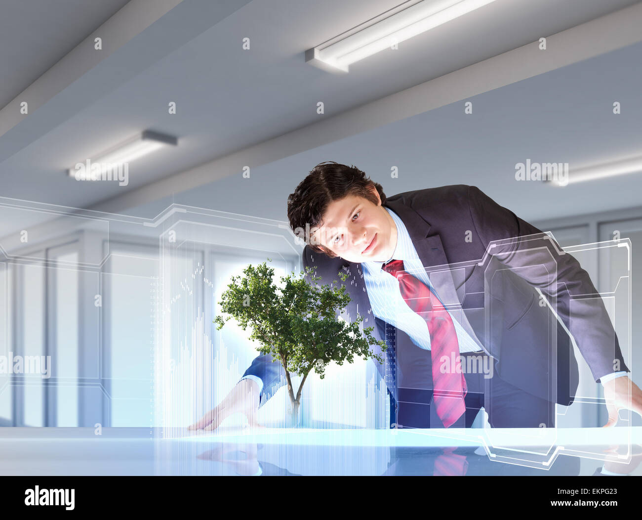 Environmental problems and high-tech innovations Stock Photo - Alamy