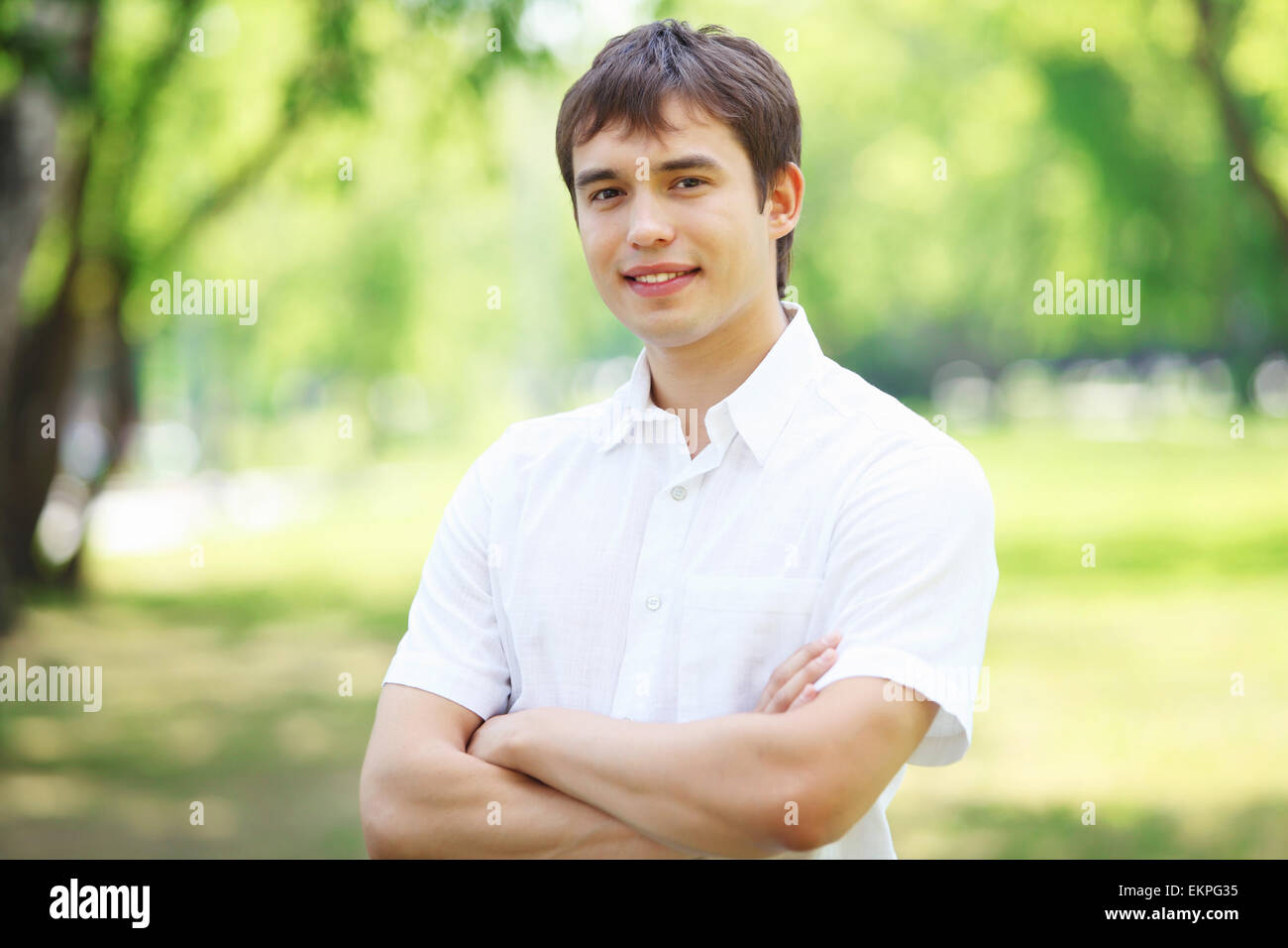 Young man outdoor Stock Photo - Alamy