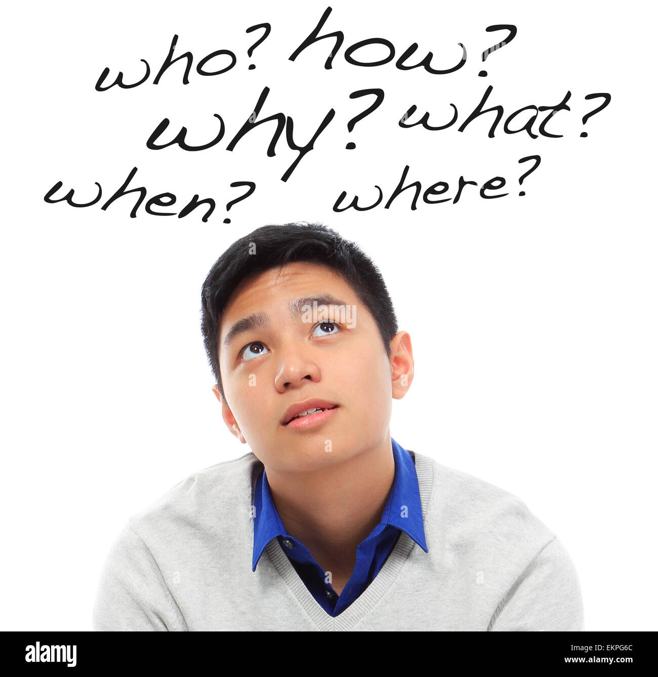 So Many Questions Stock Photo - Alamy