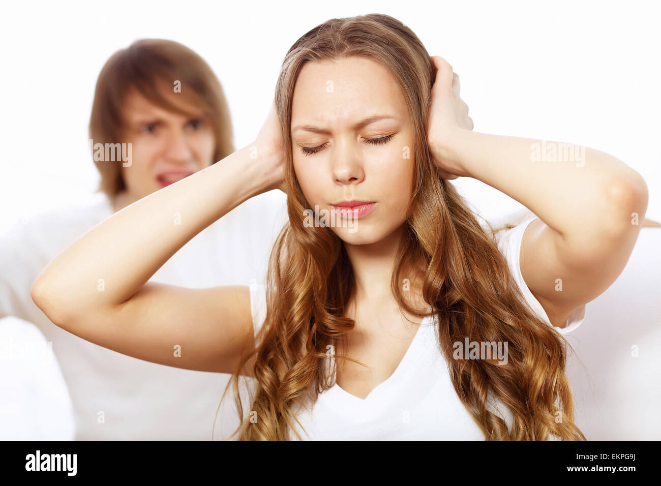 Young couple in conflict Stock Photo - Alamy