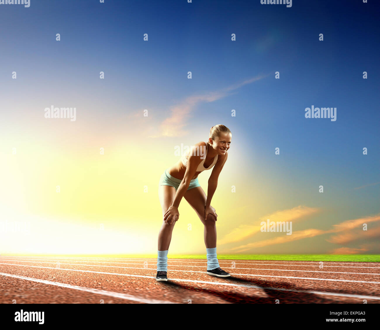 Sport young woman Stock Photo - Alamy