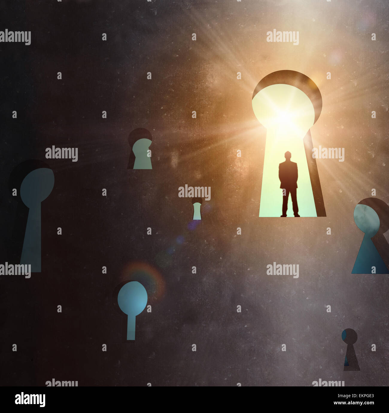 Keyhole silhouette hi-res stock photography and images - Alamy