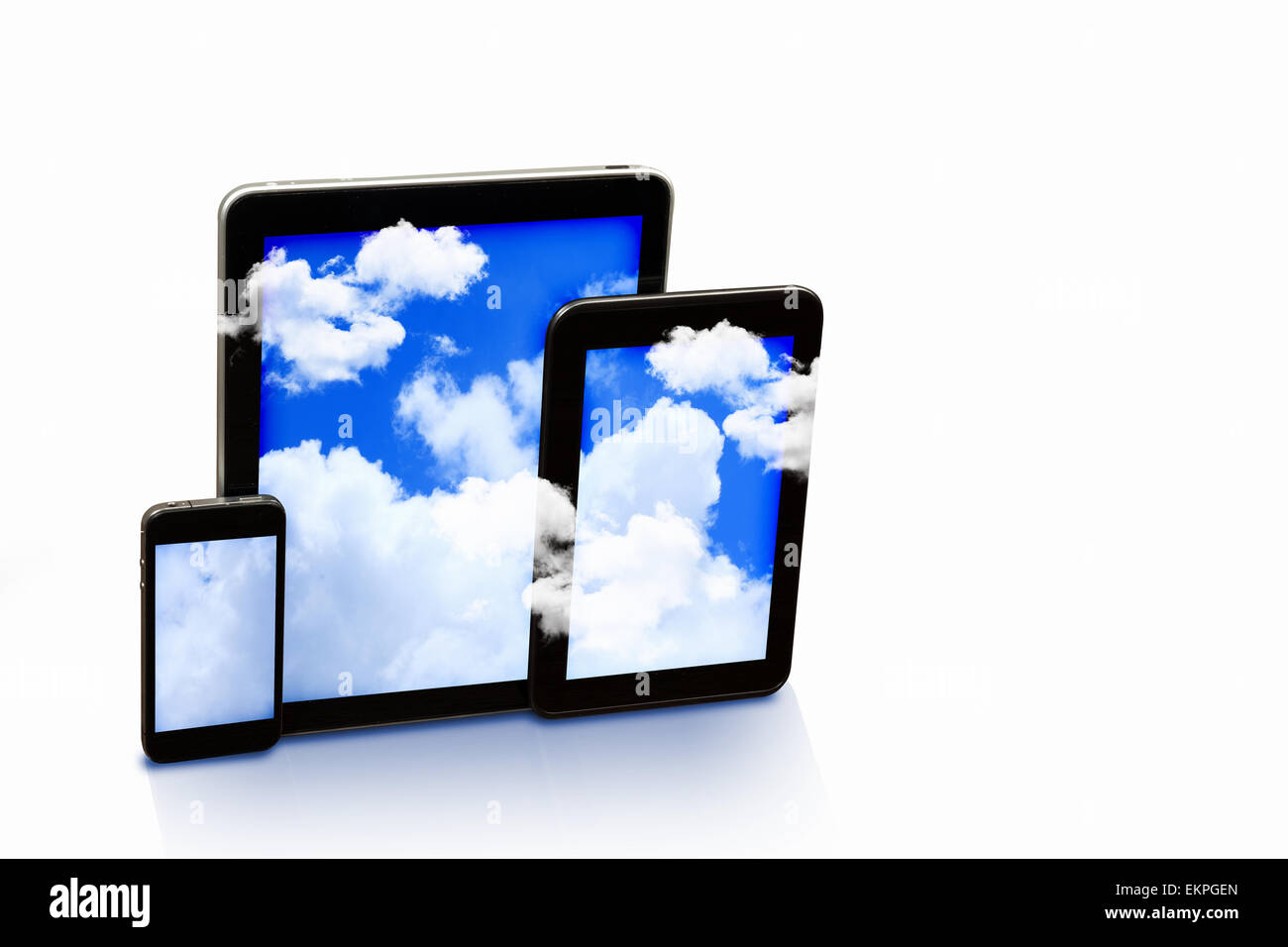 Set of three computer devices Stock Photo - Alamy