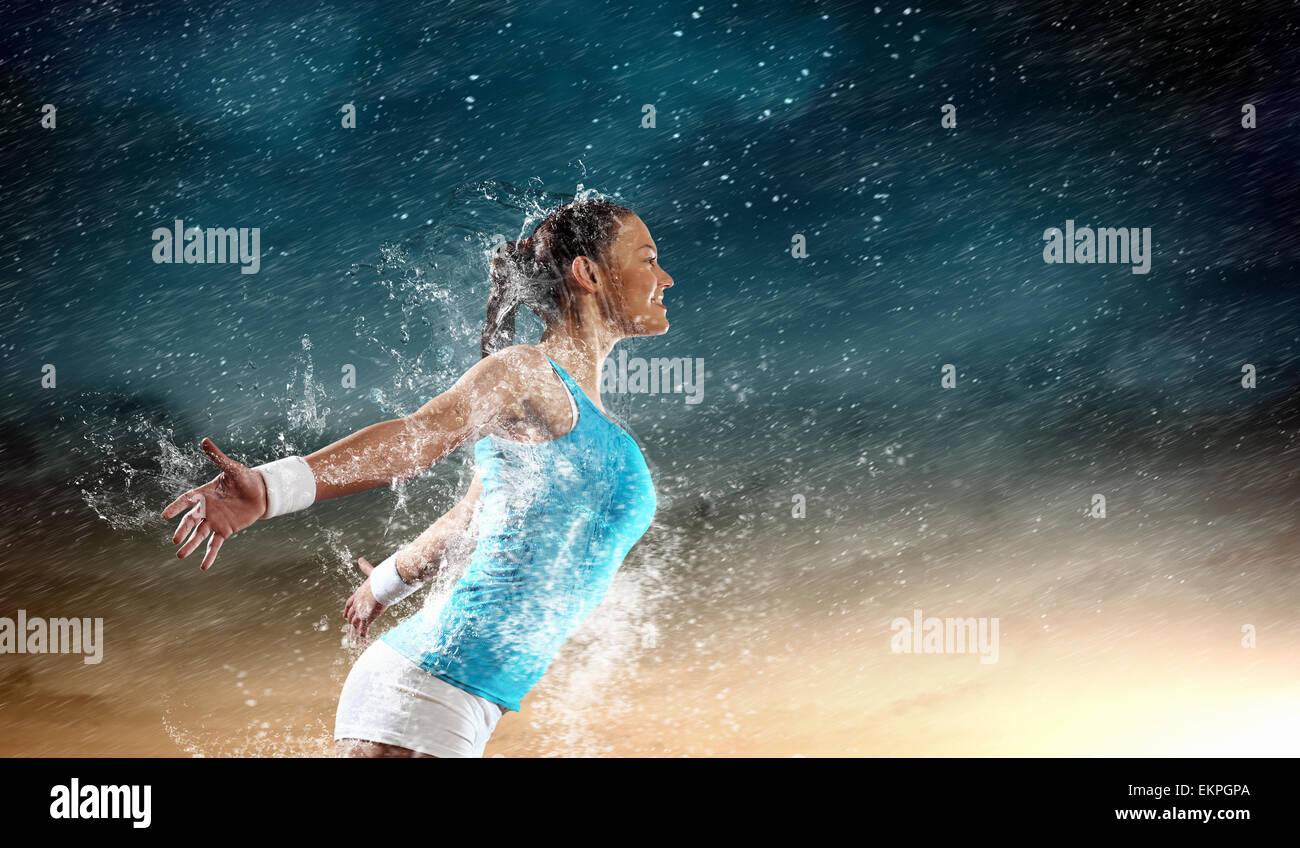 Sport young woman Stock Photo - Alamy