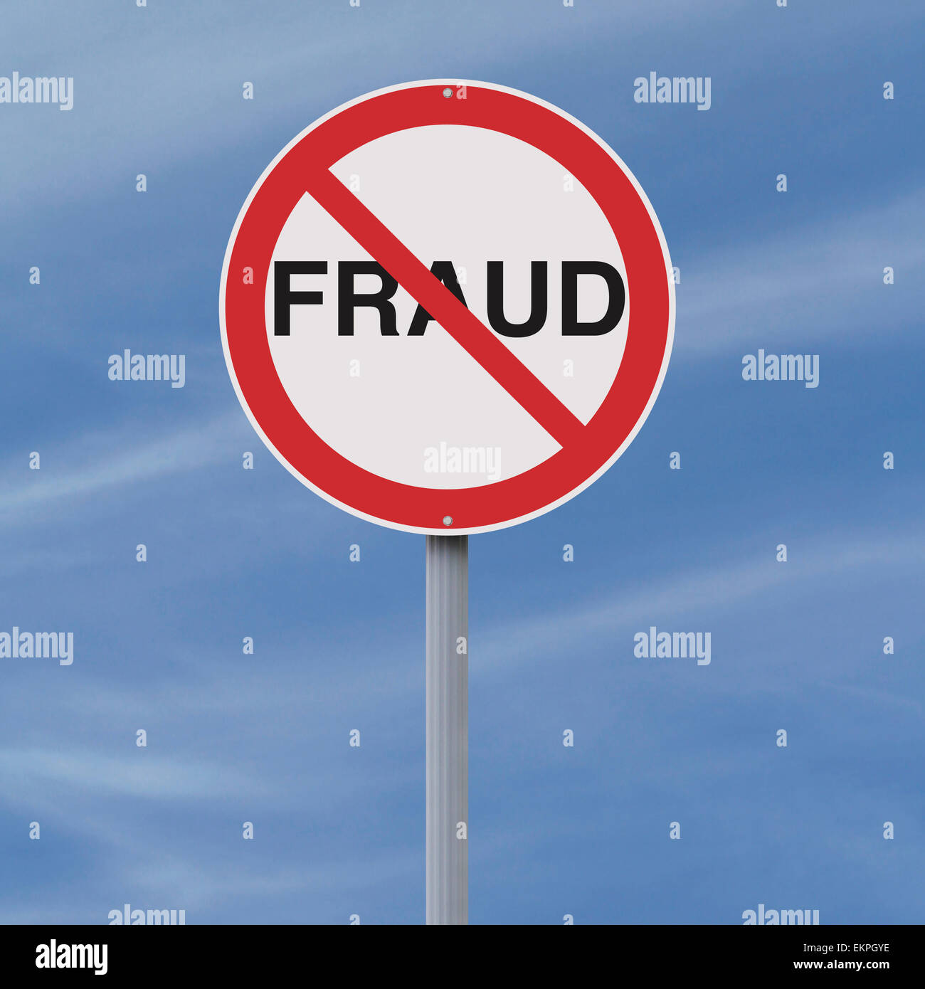 No To Fraud Stock Photo - Alamy