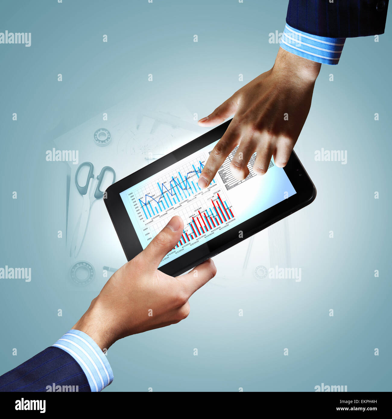 Modern computer technology in business Stock Photo - Alamy