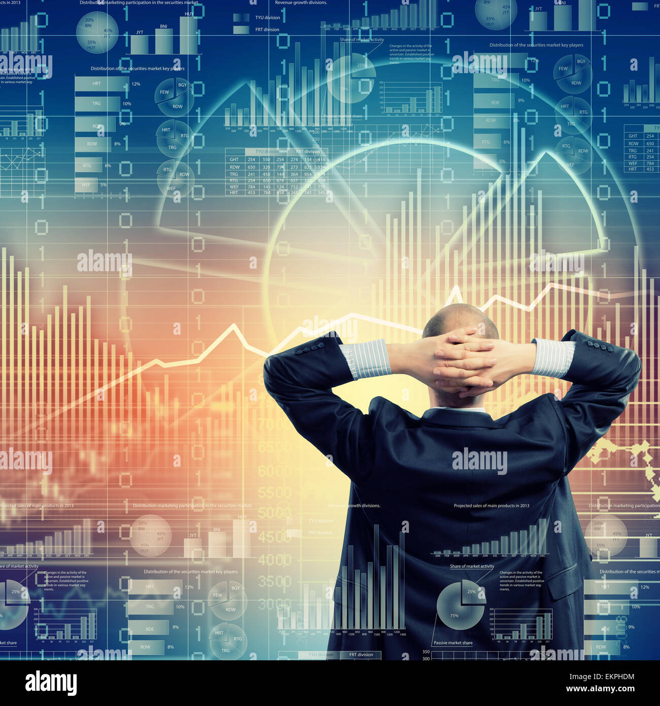 Back view of businessman Stock Photo - Alamy