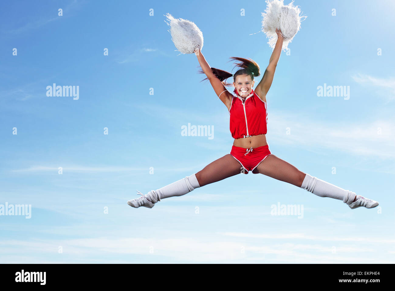 Young female cheerleader Stock Photo - Alamy Young female cheerleader Stock Photo - Alamy