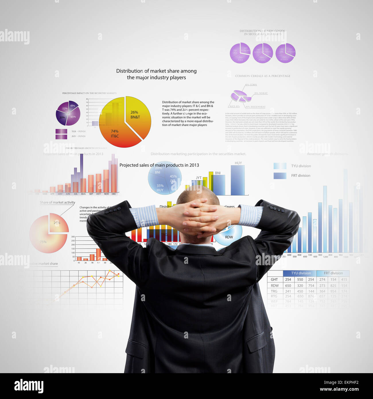 Back view of businessman Stock Photo - Alamy