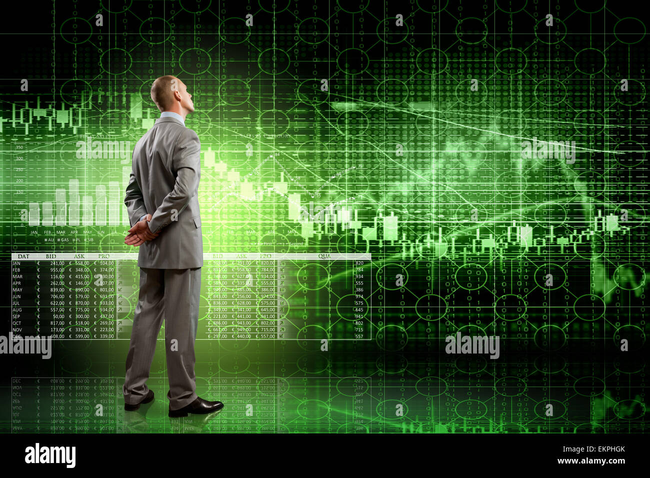 Back view of businessman Stock Photo - Alamy