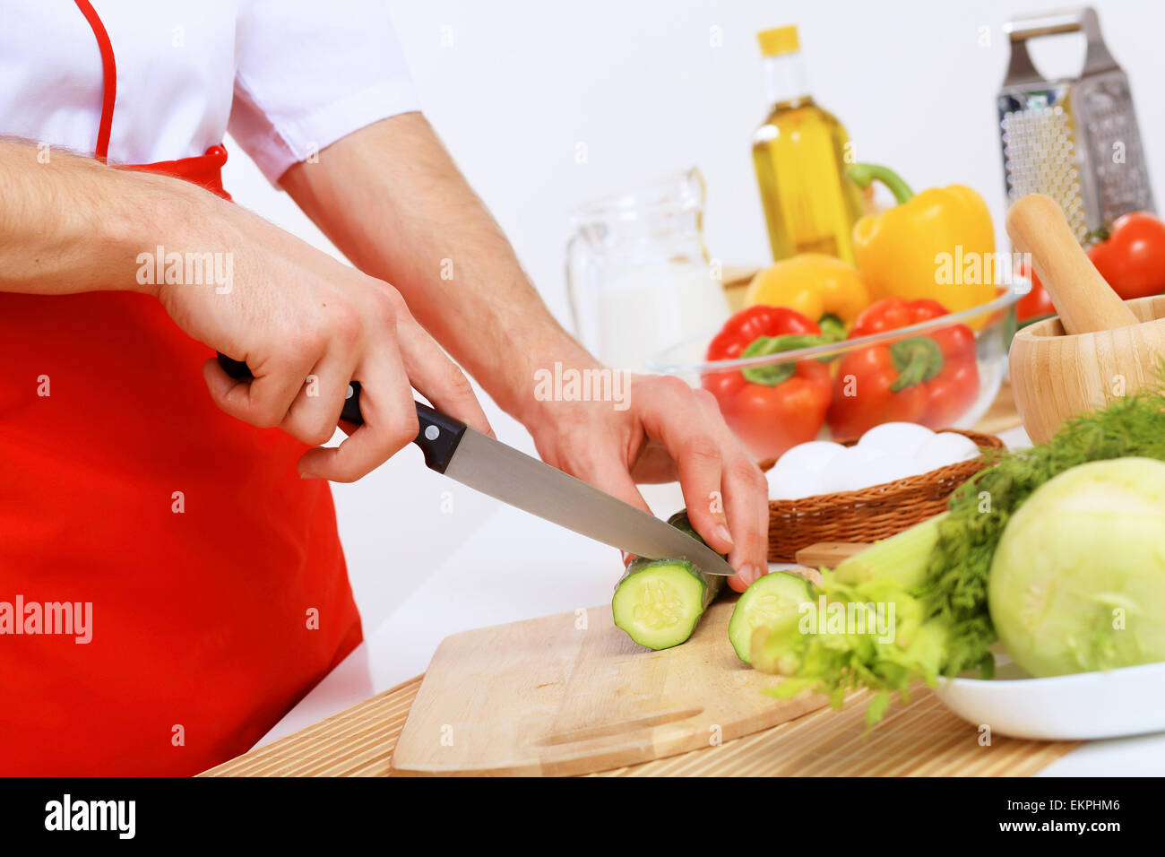 Fresh cut vegetables Stock Photo - Alamy