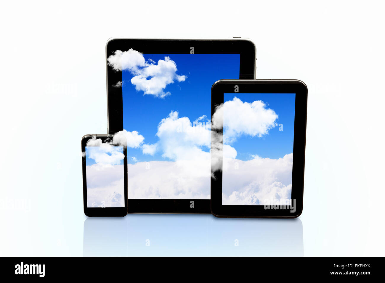 Set of three computer devices Stock Photo - Alamy
